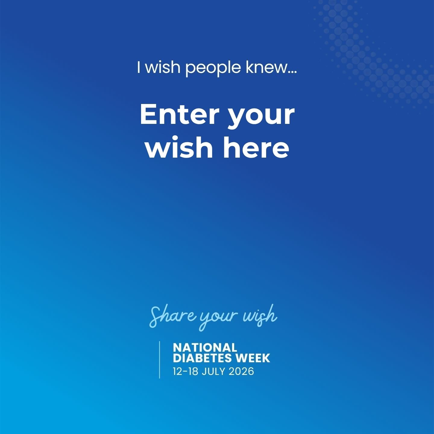 Campaign resources | National Diabetes Week 2026 | Diabetes Australia