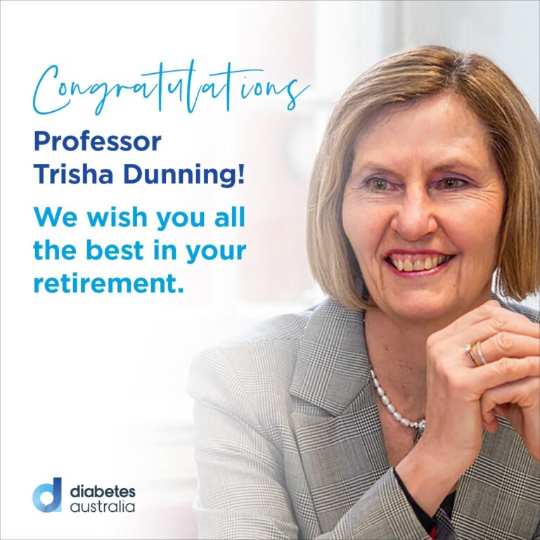 Congratulations to Professor Trisha Dunning | Diabetes Australia